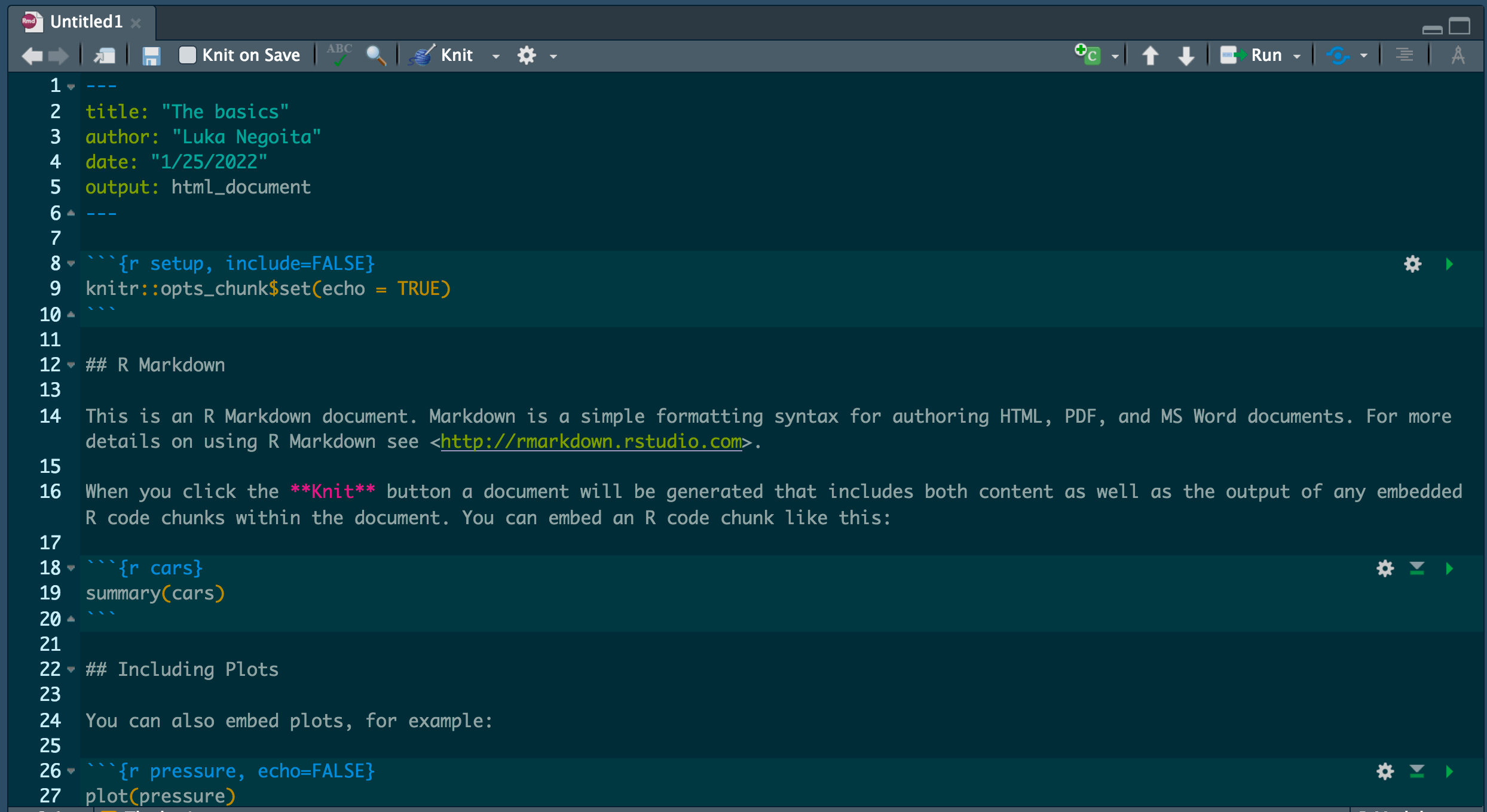 How To Use R Markdown part Two For Learning R R for Ecology 